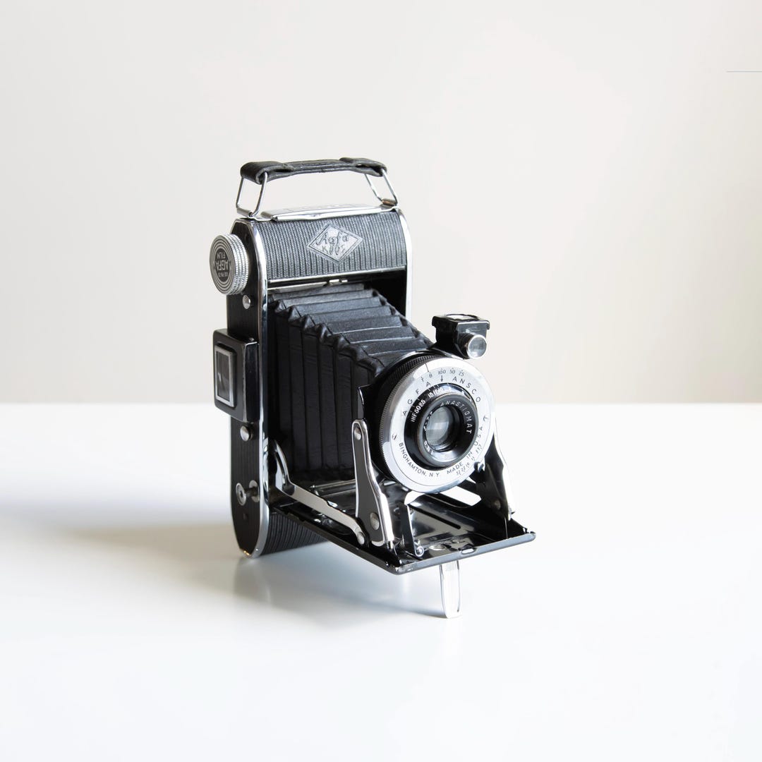 1940s Vintage Art Deco Agfa Ansco Viking F7.7 Folding 620 Film Camera ...