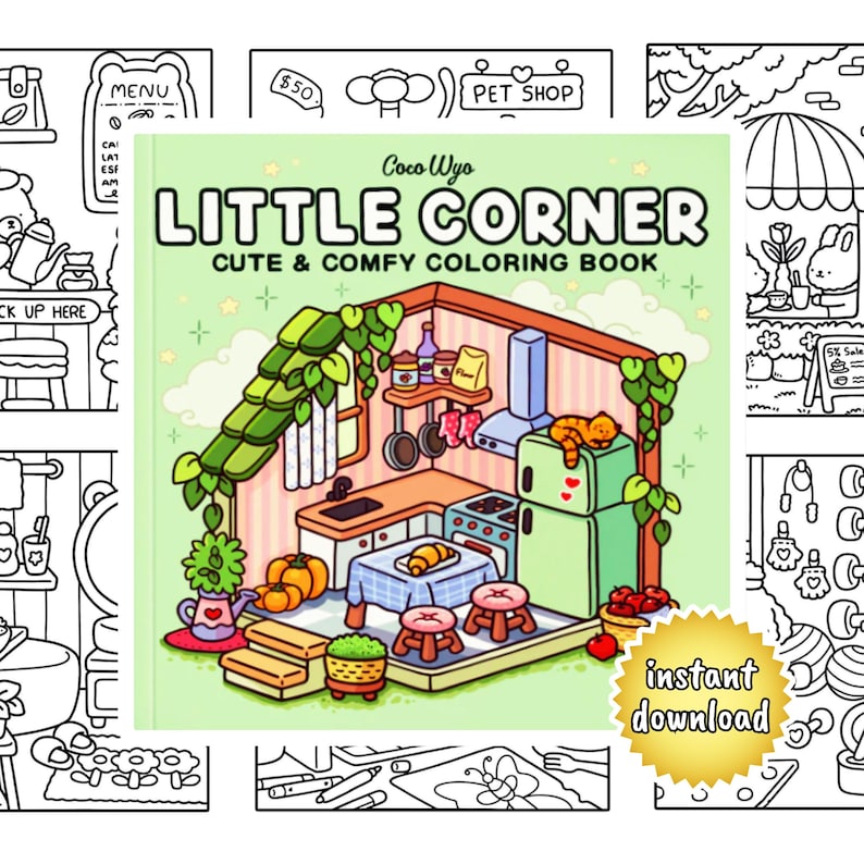Coloring Bundle, Girl Moments, Comfy Days, Little Corner, Spooky Cutie ...