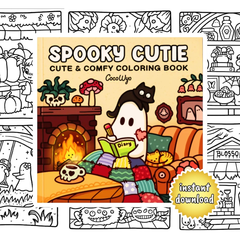 Coloring Bundle, Girl Moments, Comfy Days, Little Corner, Spooky Cutie ...