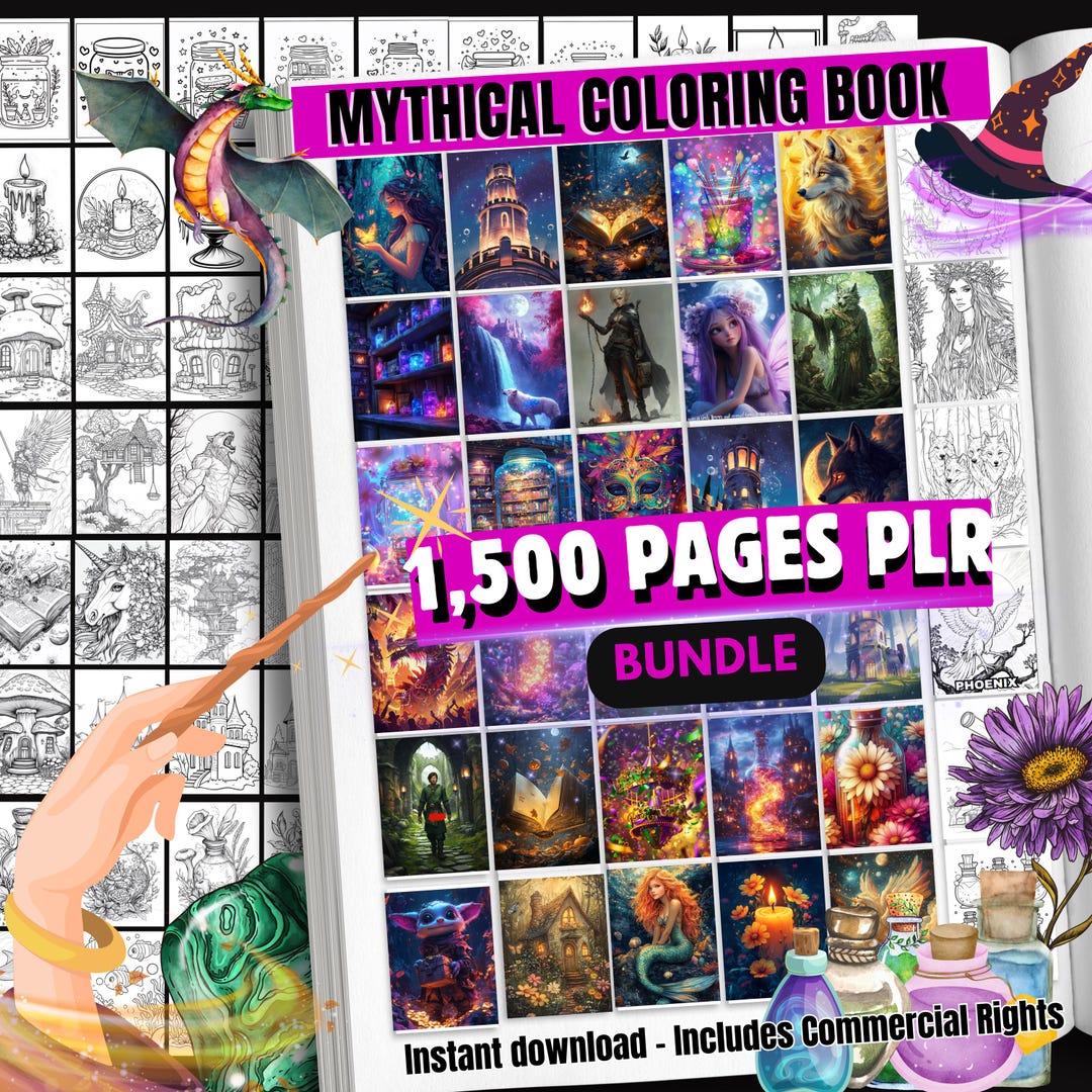 Bundle Coloring Book, Bundle Coloring Page, Coloring Pages Pack ...