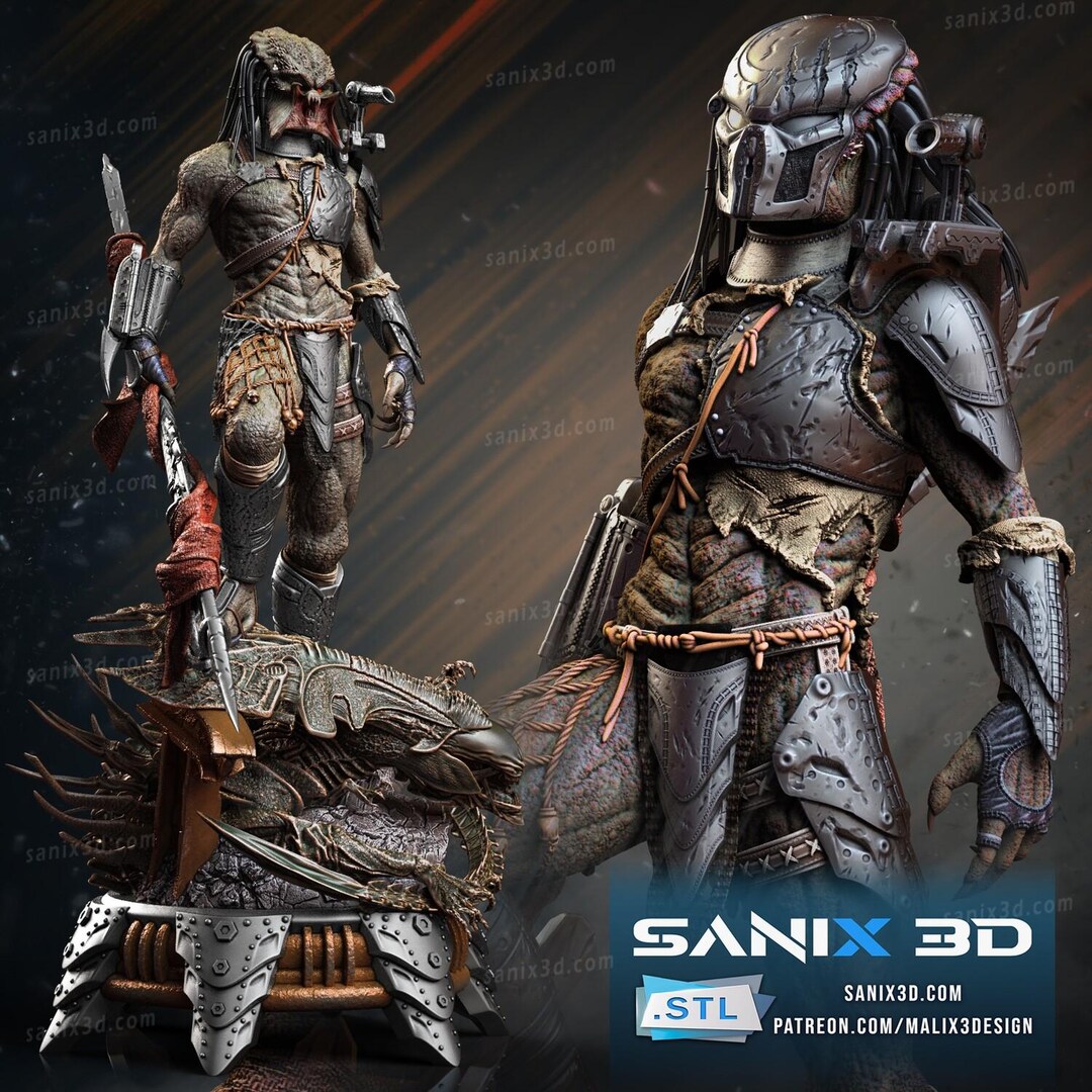 Sanix 3D Alien Vs Predator / 3D Printed Collectors Statue, Scale 1:8 ...