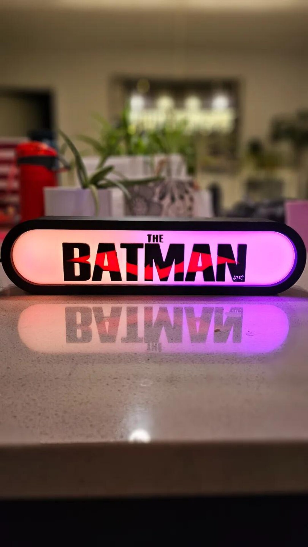 The Batman Lightbox, 3D Printed Lightbox, Walldeco, Comic, Fanart - Etsy