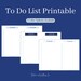 Mini to Do List Printable 5.5 X 8.5 List Balance and Wellness Co. - Etsy