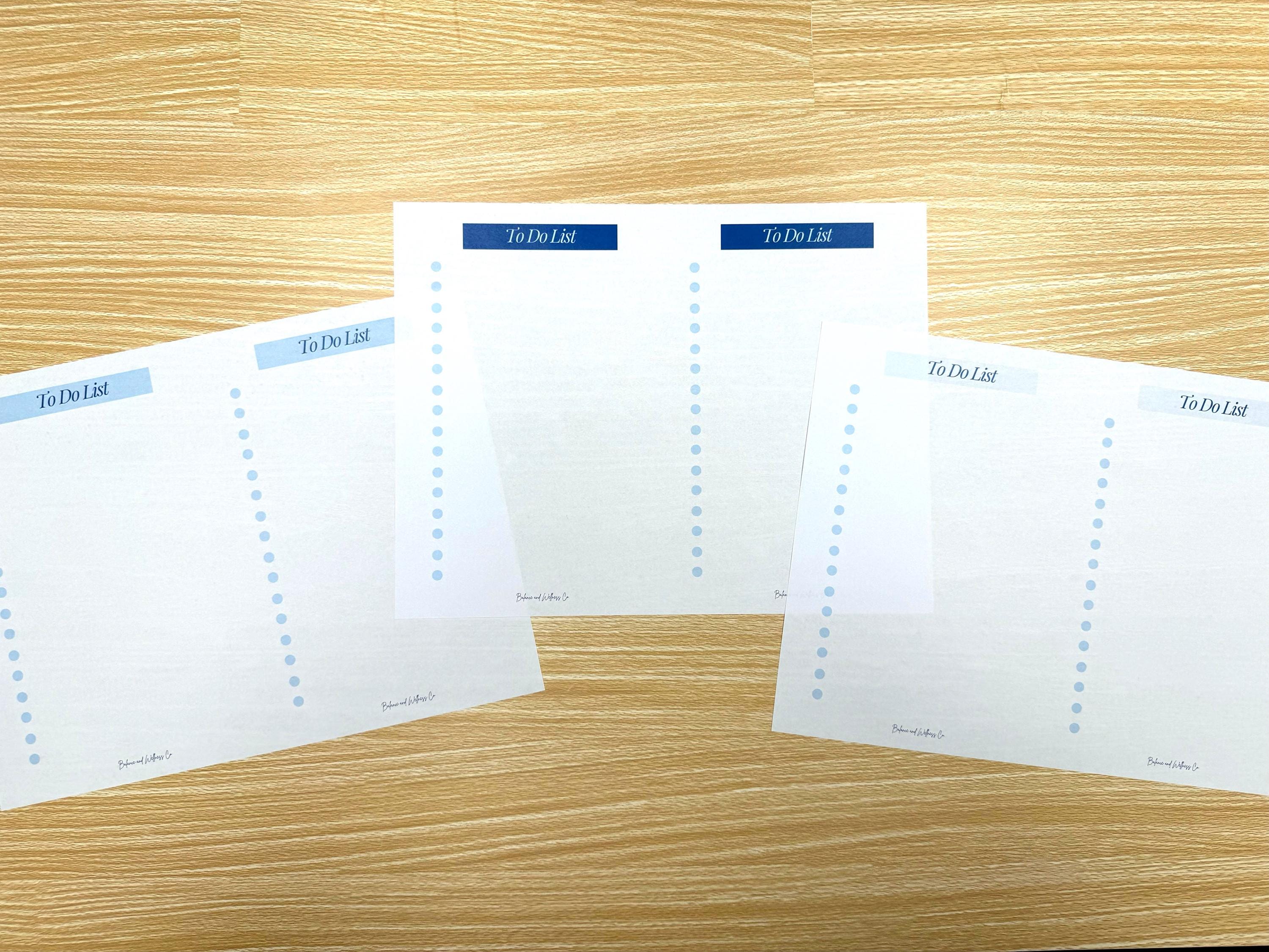 Mini to Do List Printable 5.5 X 8.5 List Balance and Wellness Co. - Etsy