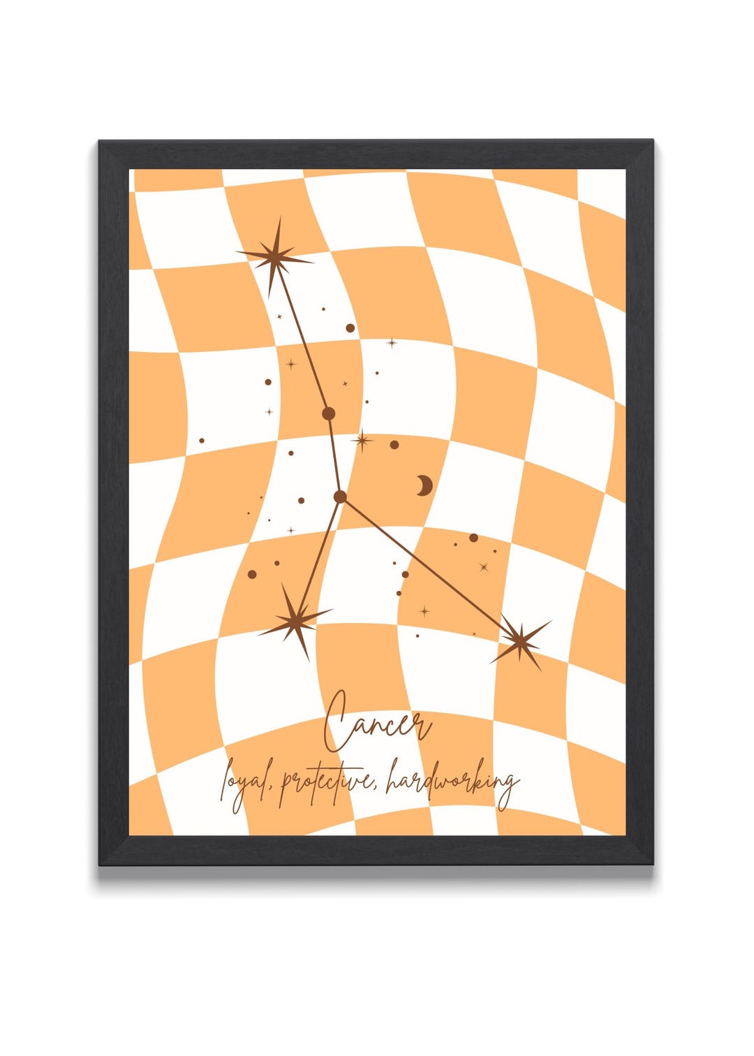 Cancer Print, Zodiac Print, Star Signs, Message to Change the Colour ...