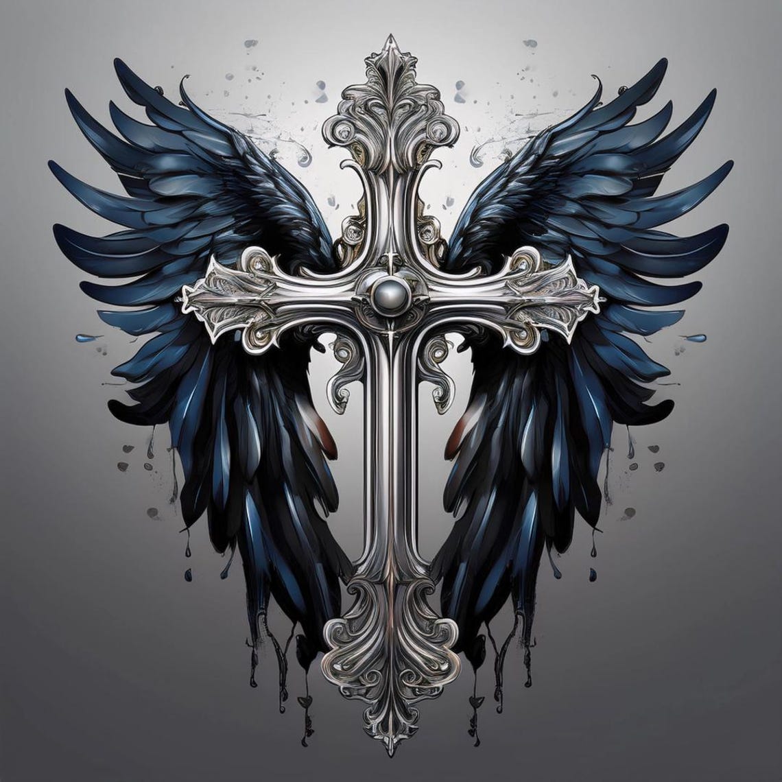 Raven Cross - Etsy
