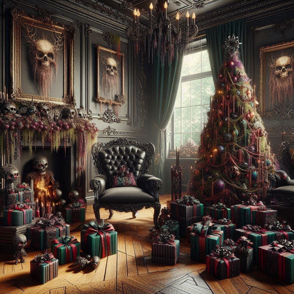 Gothic Christmas Clipart Images - Etsy