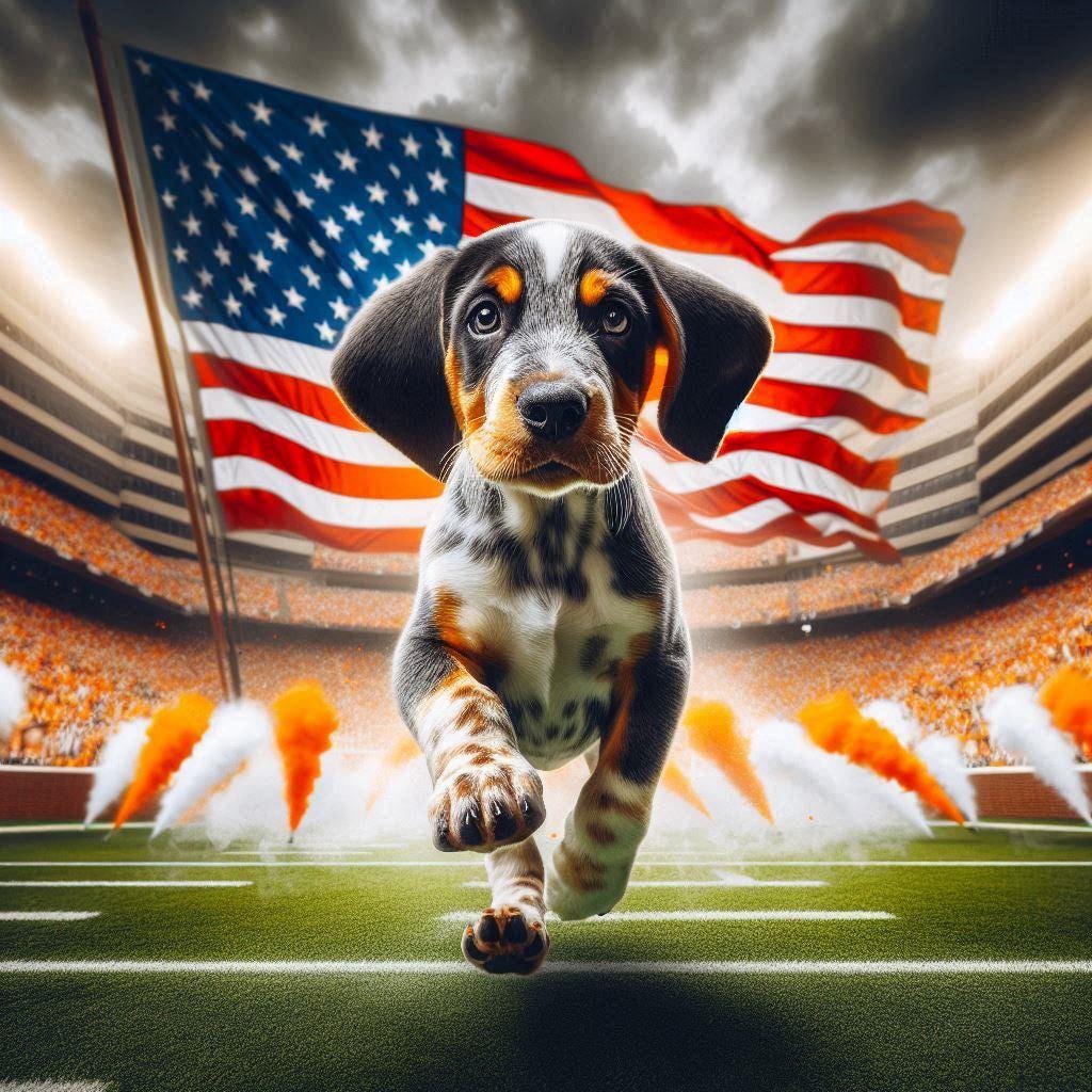 Tennessee Smokey With Flag - Etsy