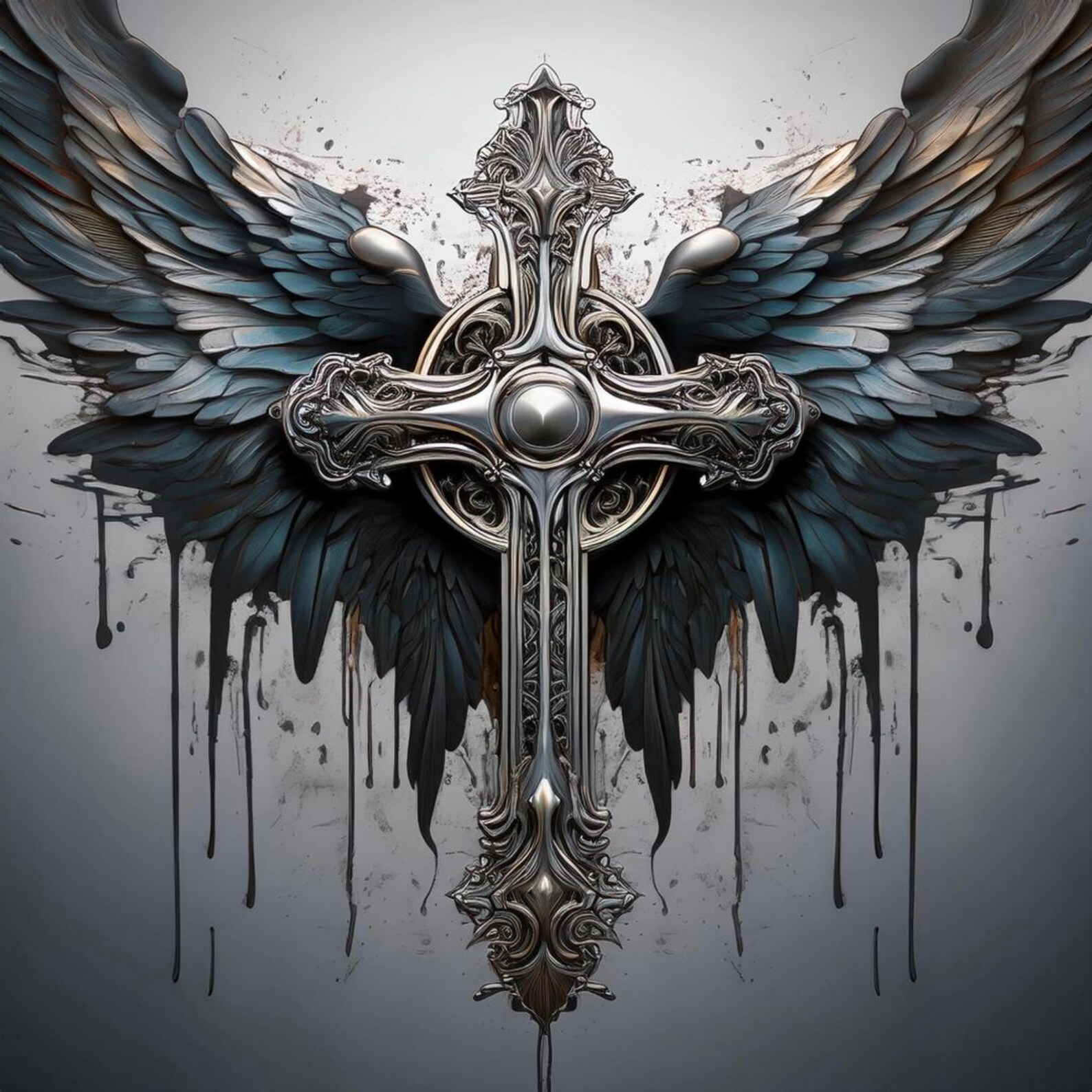 Raven Cross - Etsy