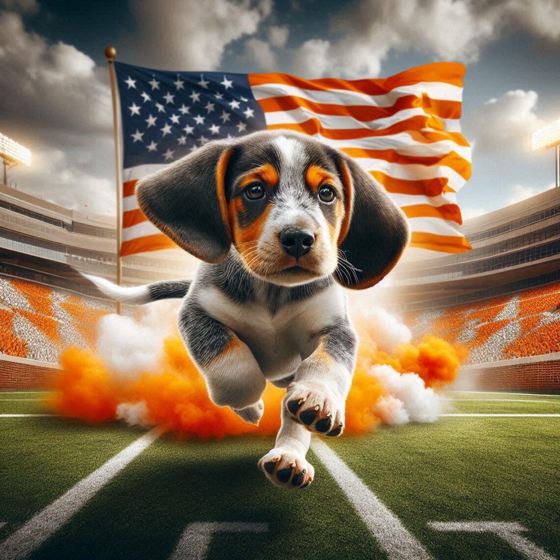 Tennessee Smokey With Flag - Etsy