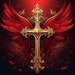 Red Cardinal Cross - Etsy