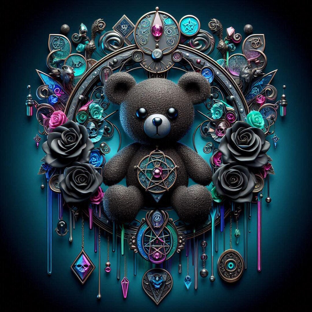 Gothic Teddy Bear - Etsy