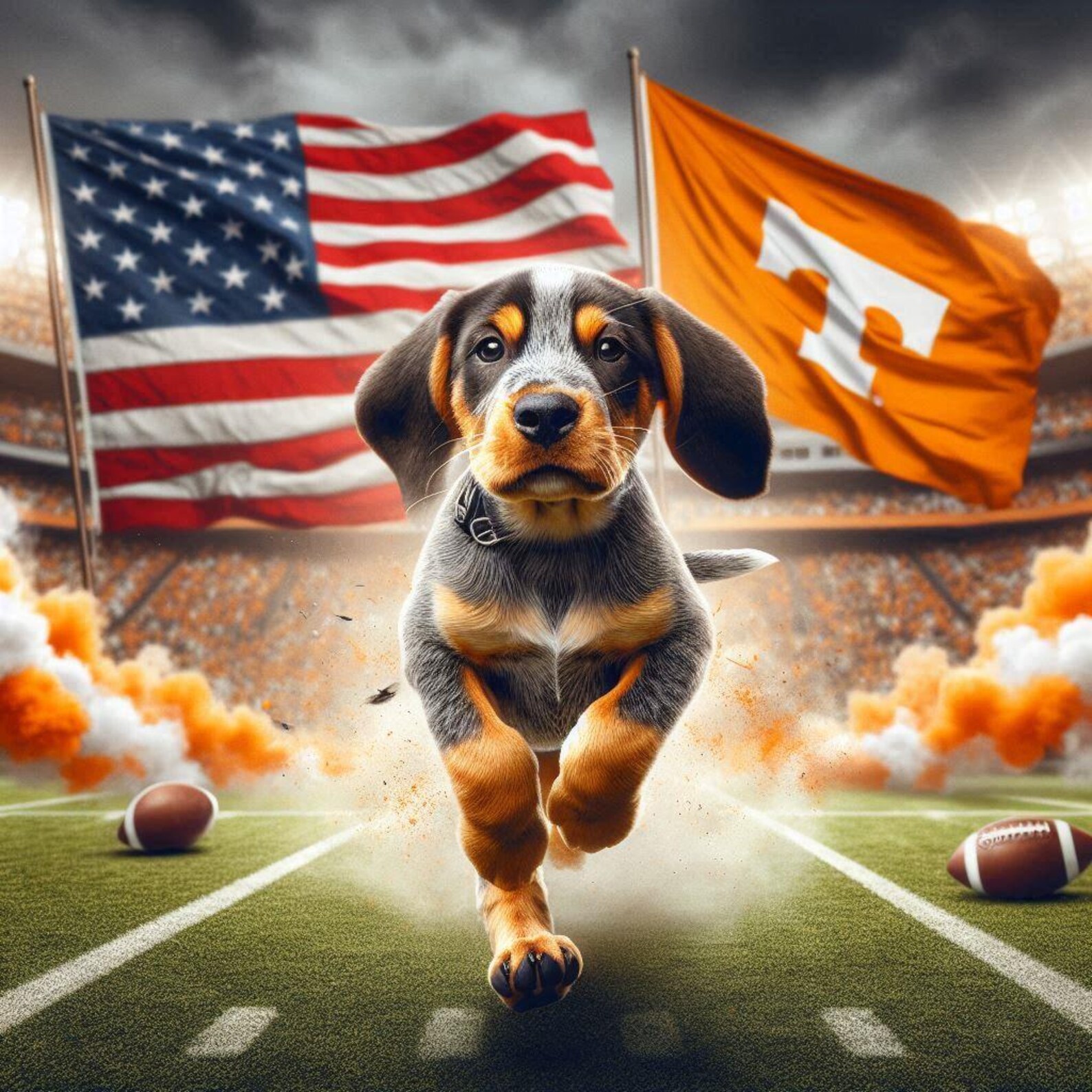 Tennessee Smokey With Flag - Etsy