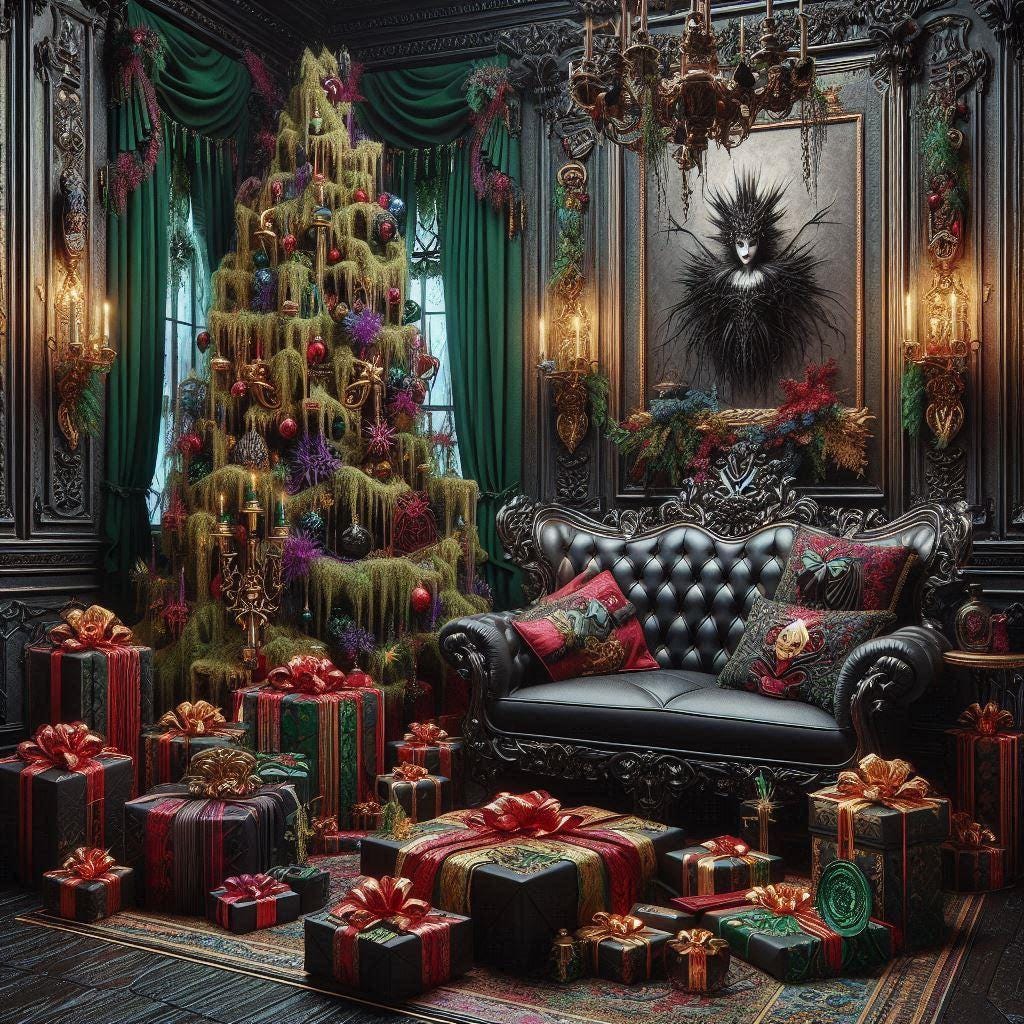 Gothic Christmas Clipart Images - Etsy