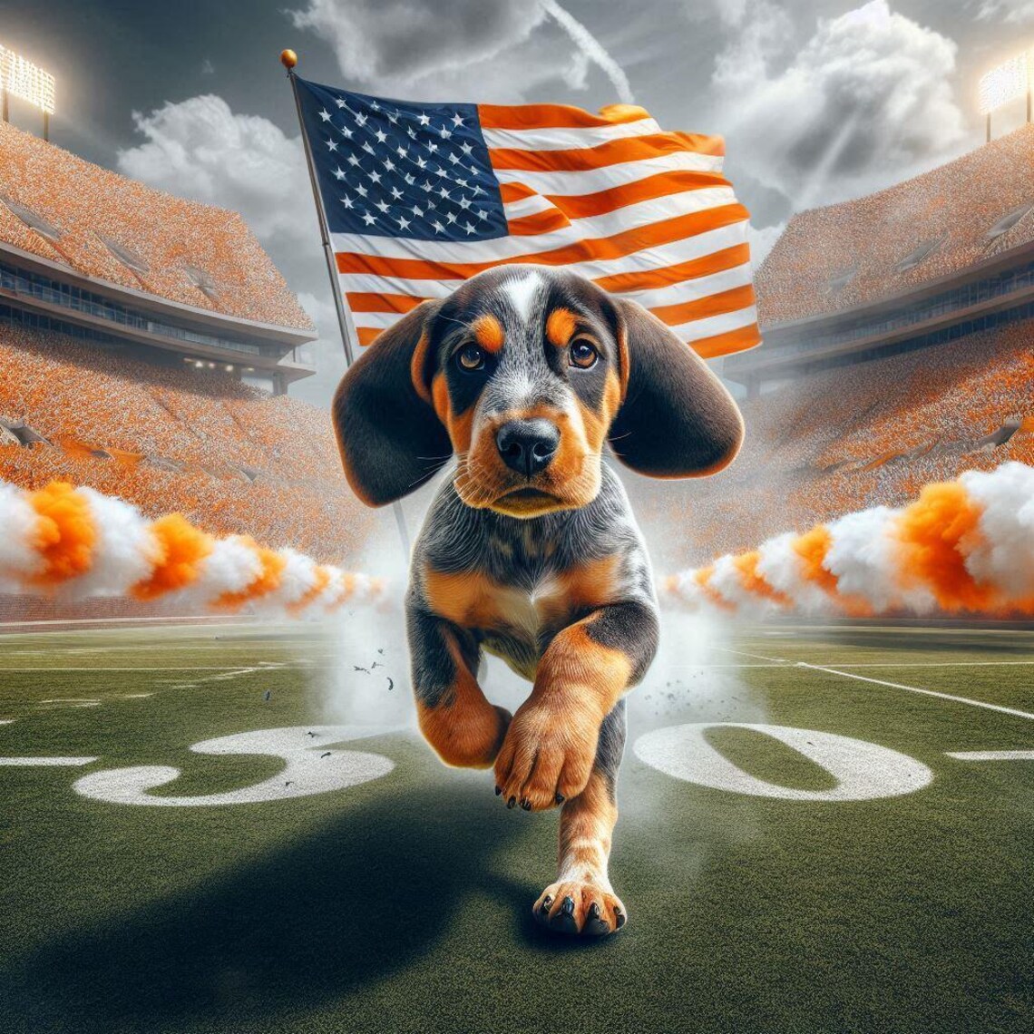 Tennessee Smokey With Flag - Etsy