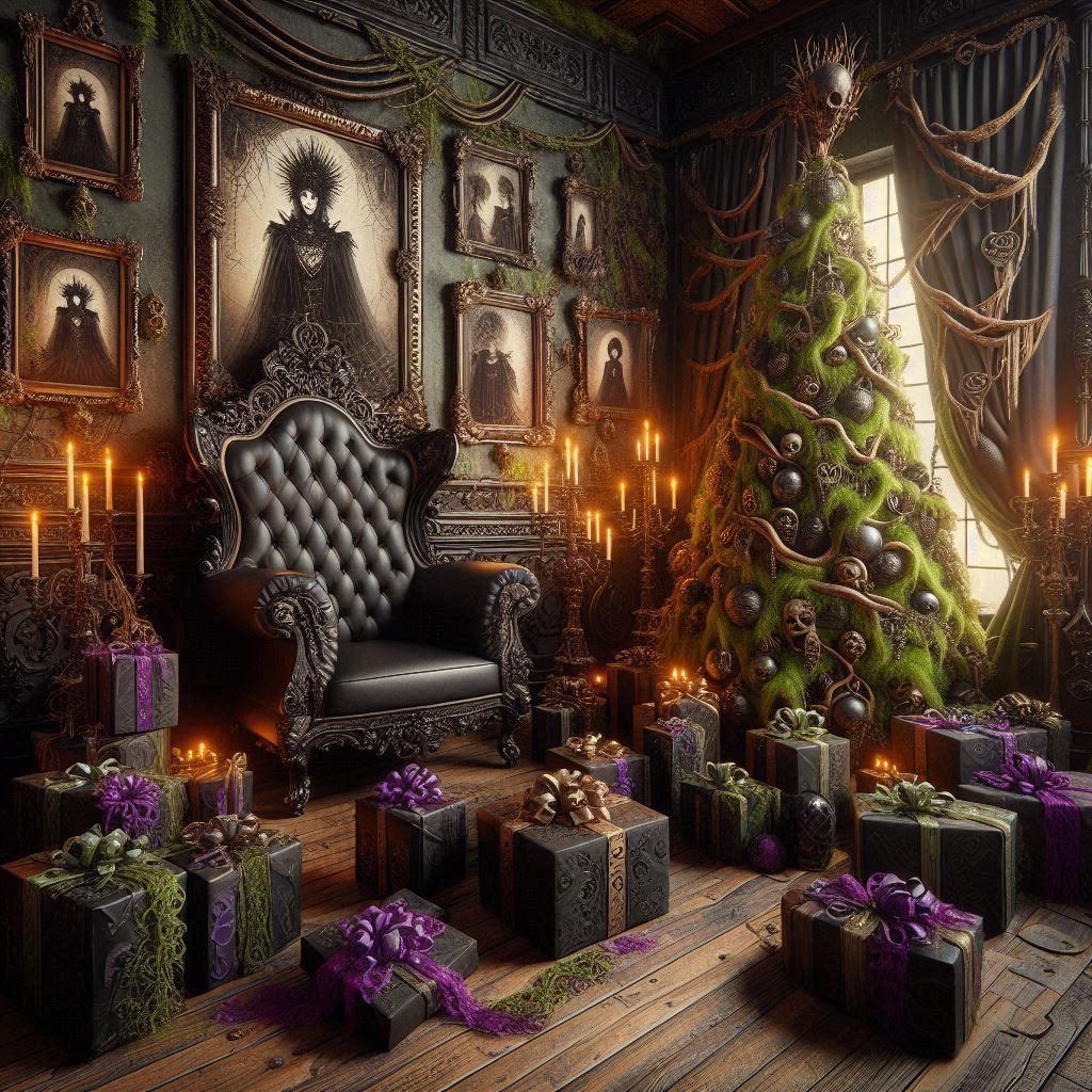 Gothic Christmas Clipart Images - Etsy