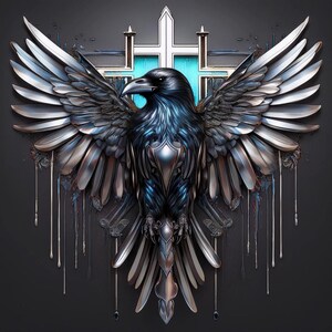 Raven Cross - Etsy