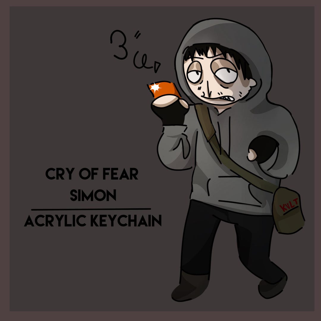 Cry of Fear 3" Simon Acrylic Keychains - Etsy