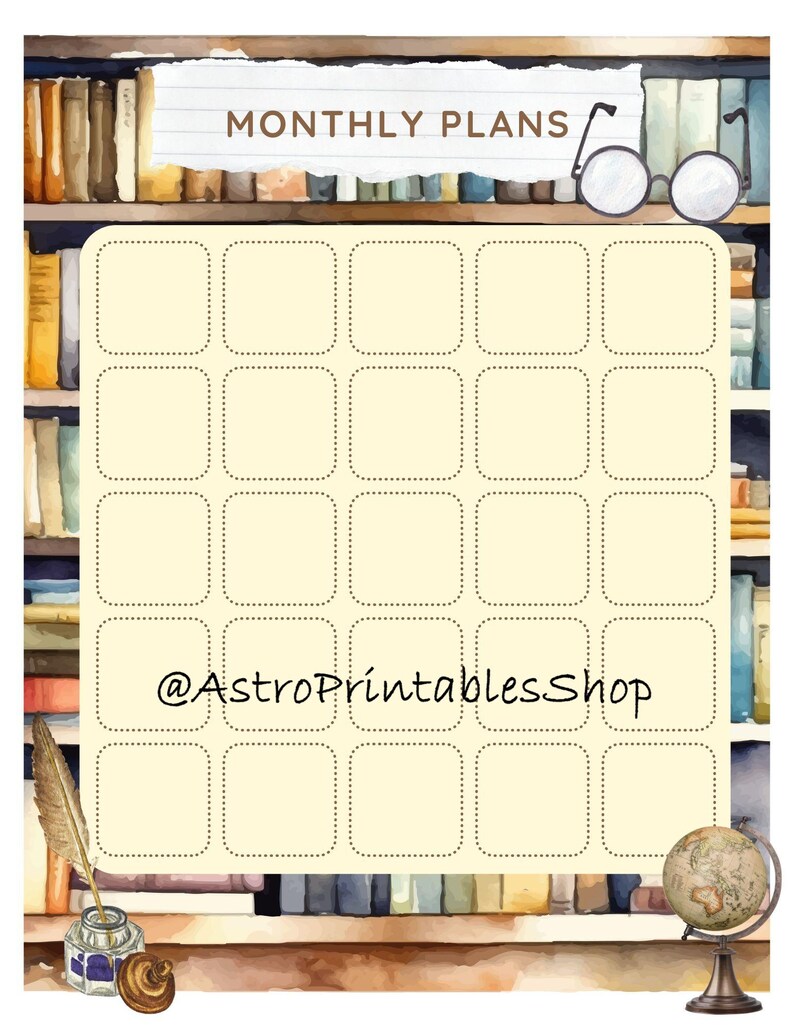 Book Style Teacher Lesson Planning Pages- Astroprintablesshop - Etsy