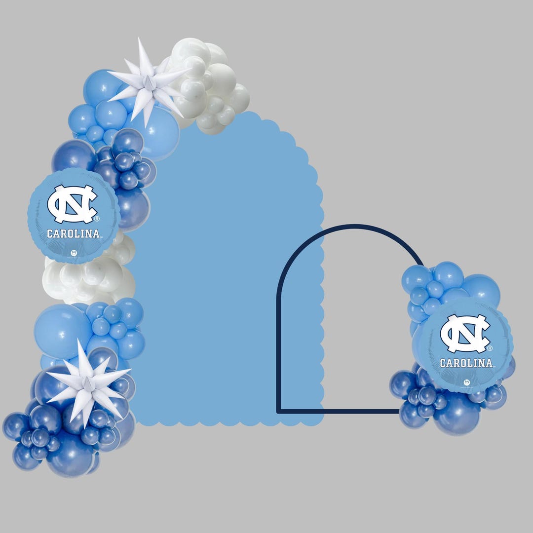 UNC Balloon Garland: Tailgate Party Decoration - Etsy