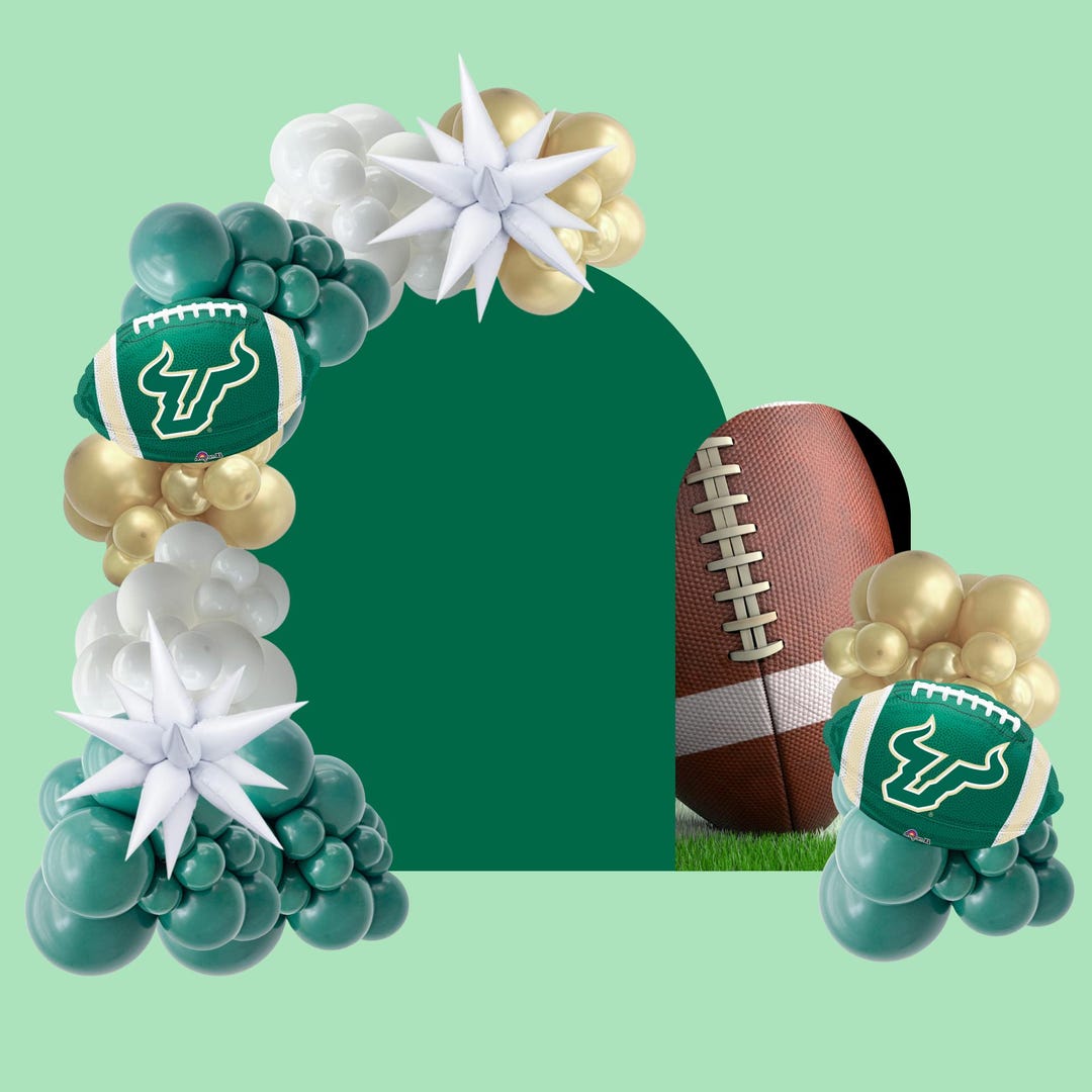 USF Balloon Garland: South Florida Bulls Tailgate Party Decoration - Etsy