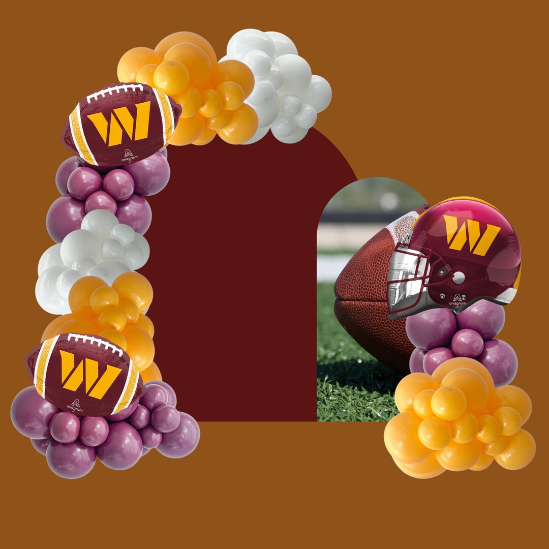 Washington Commanders Balloon Garland: Football Tailgate Party ...