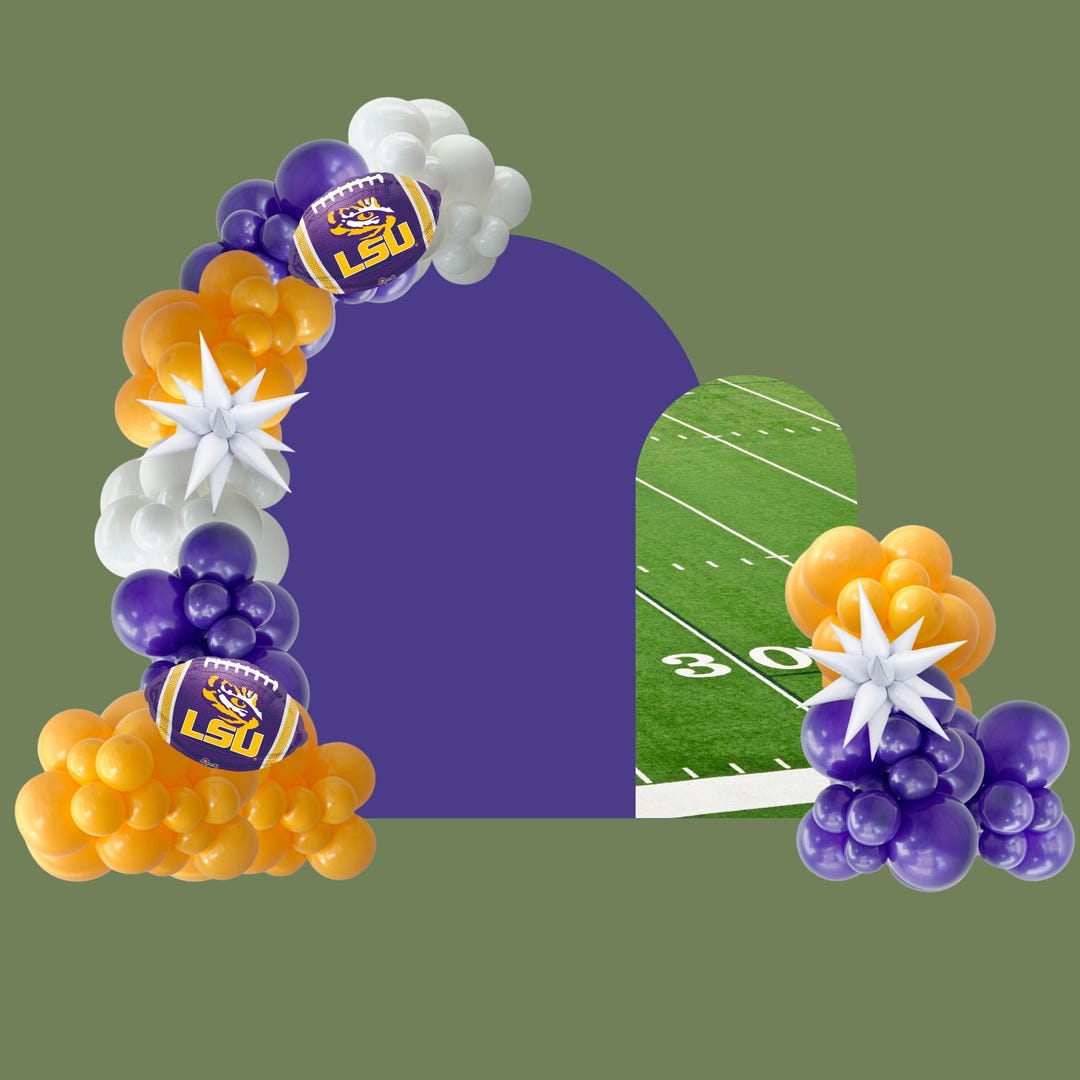 Louisiana State University Balloon Garland: LSU Tailgate Party ...