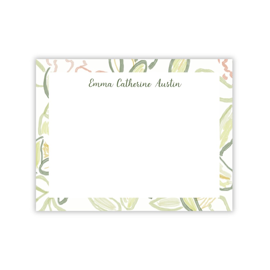 PRINTABLE Self-edit A2 Stationery | Hand Drawn Floral Stationery ...