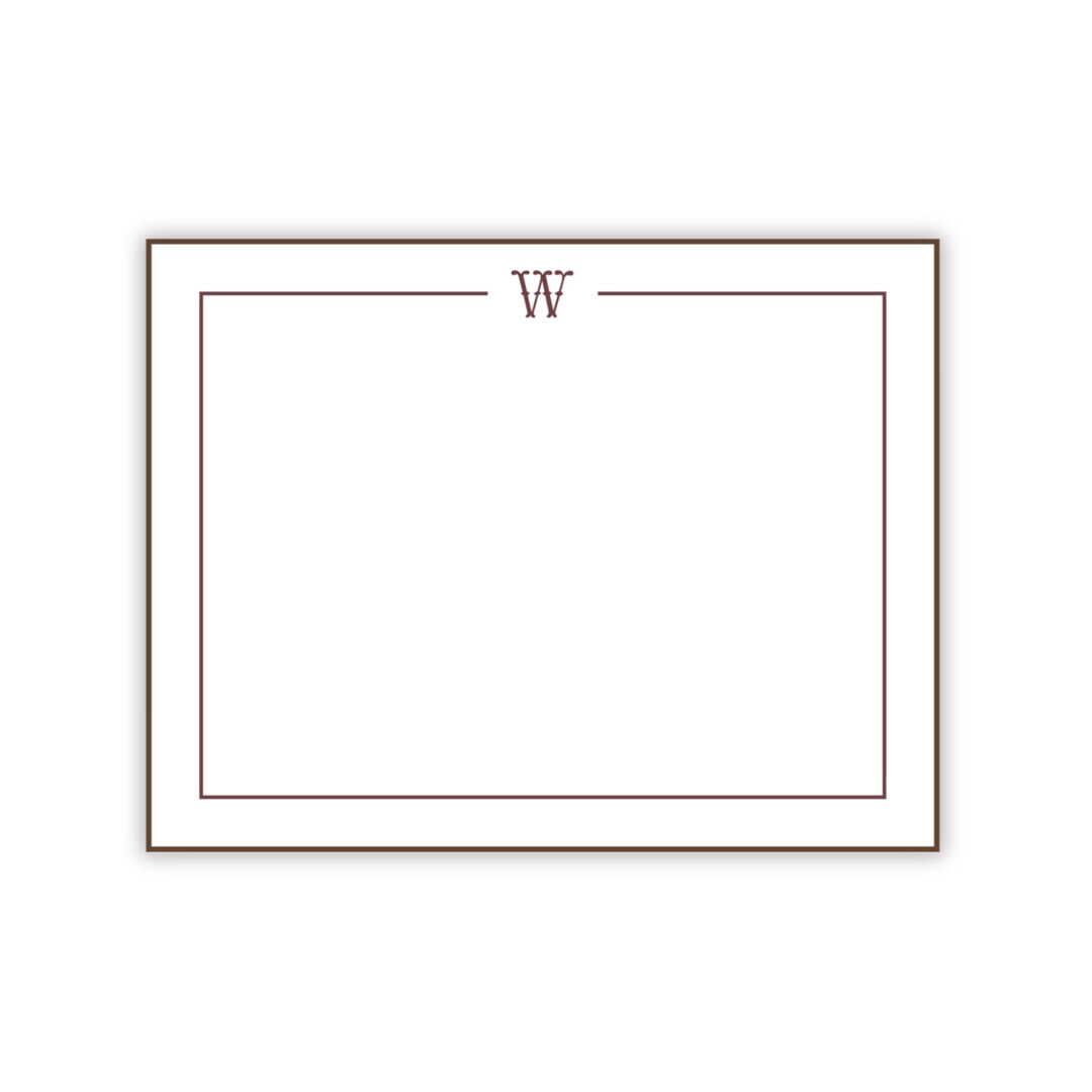PRINTABLE Self-edit Fishtail Font Personalized A2 Stationery - Etsy