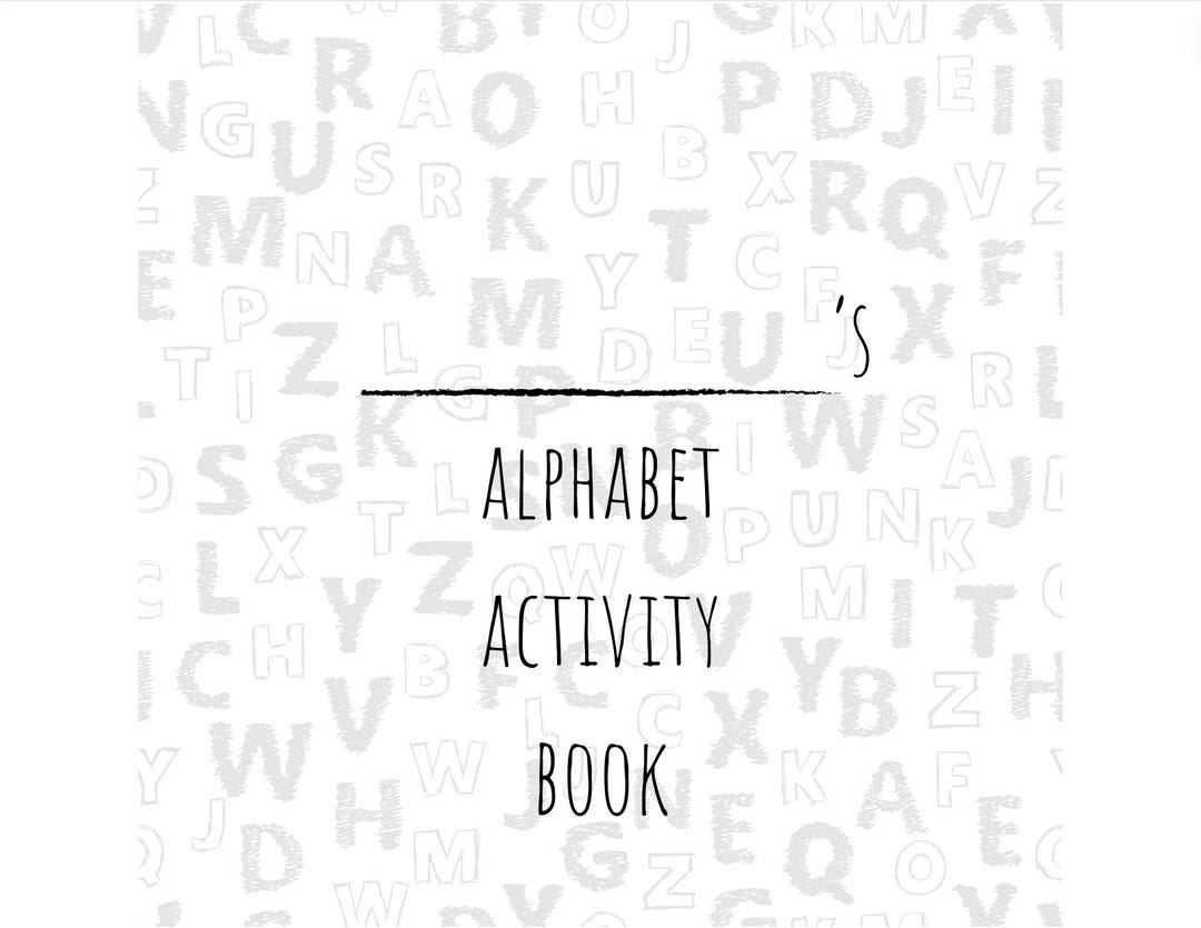 Alphabet Toddler Learning Journal - Prewriting Activity Pages - 30 ...