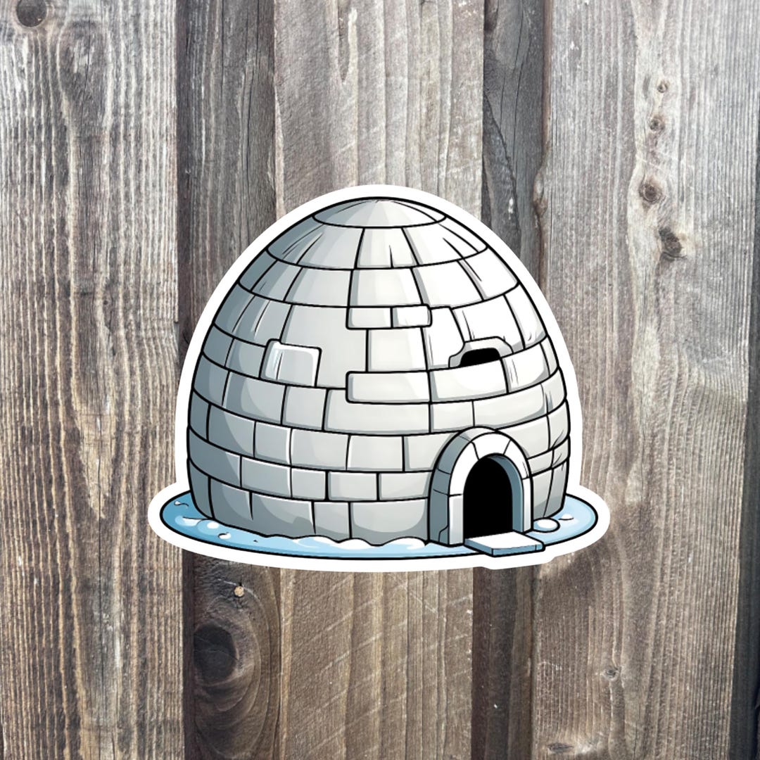 Kawaii Style Igloo Sticker Arctic Igloo 0018 - Etsy