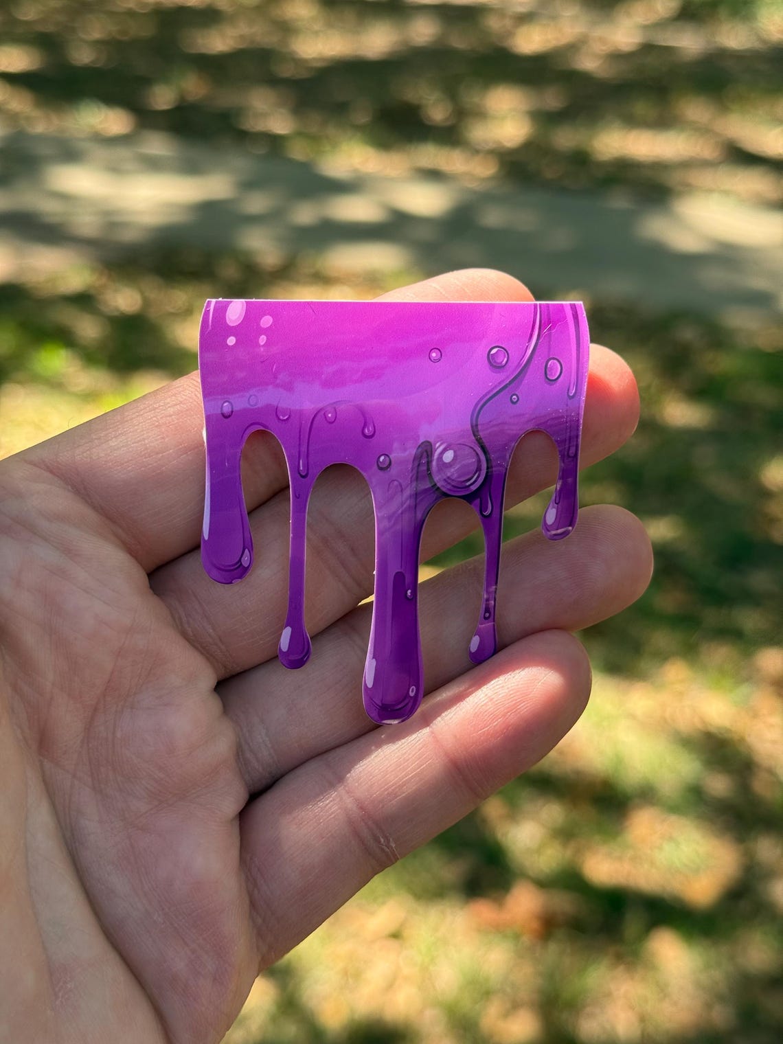 Abstract Fun Purple Dripping Sticker Slime or Paint Run - Abst Drip ...