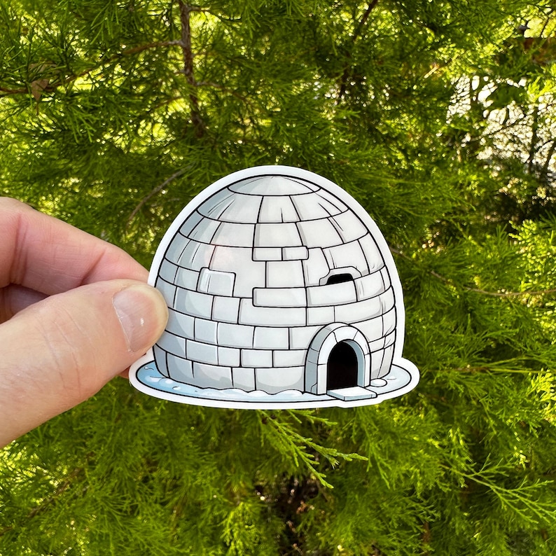 Kawaii Style Igloo Sticker Arctic Igloo 0018 - Etsy