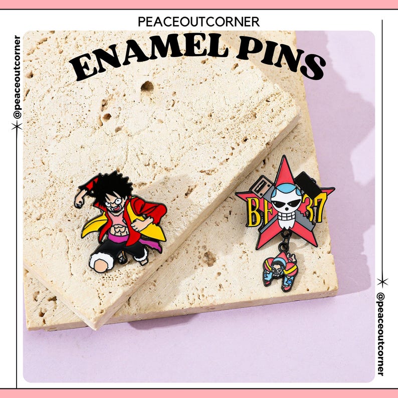 One Piece Enamel Pins Iconic Anime Collectible Badges for Fans for ...