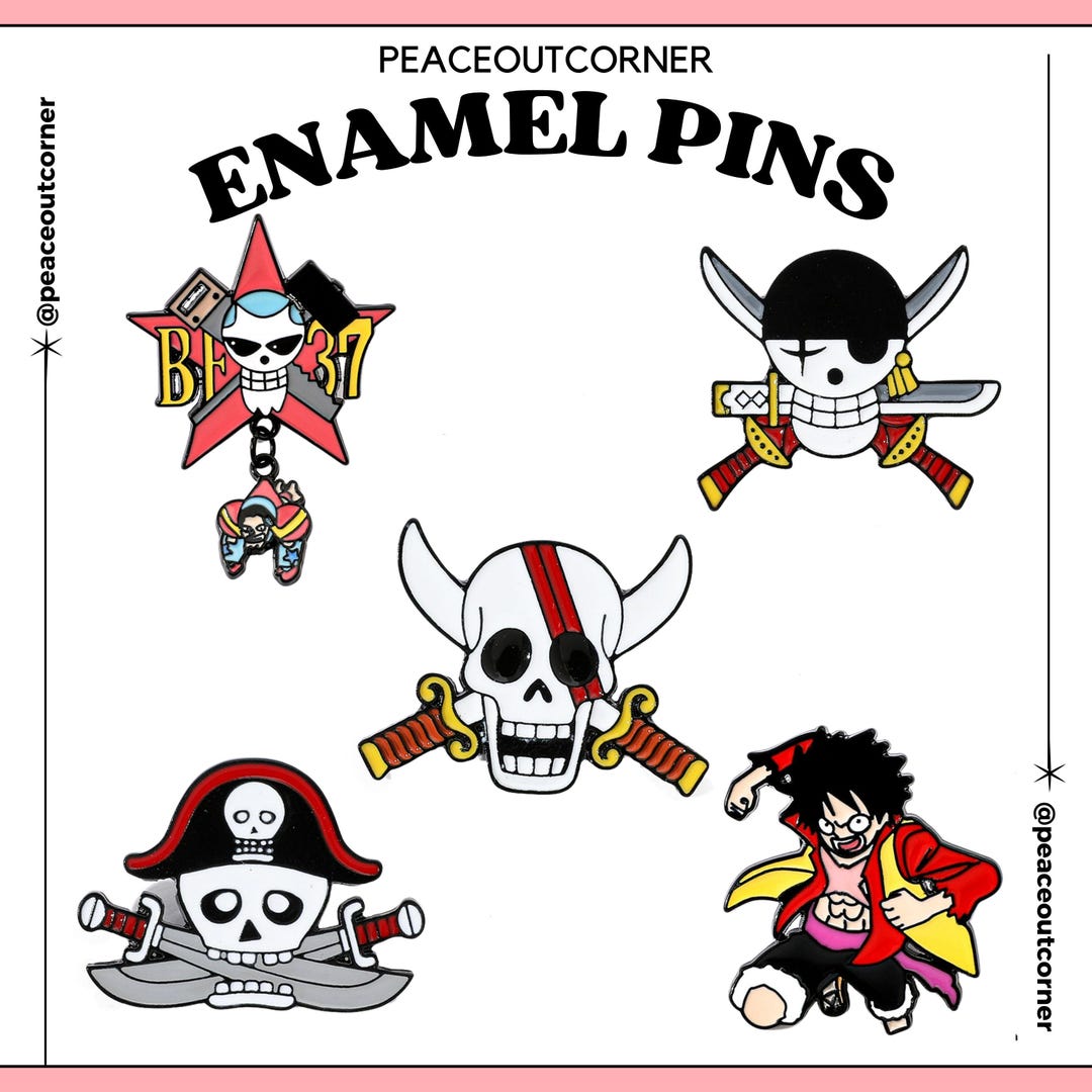 One Piece Enamel Pins Iconic Anime Collectible Badges for Fans for ...