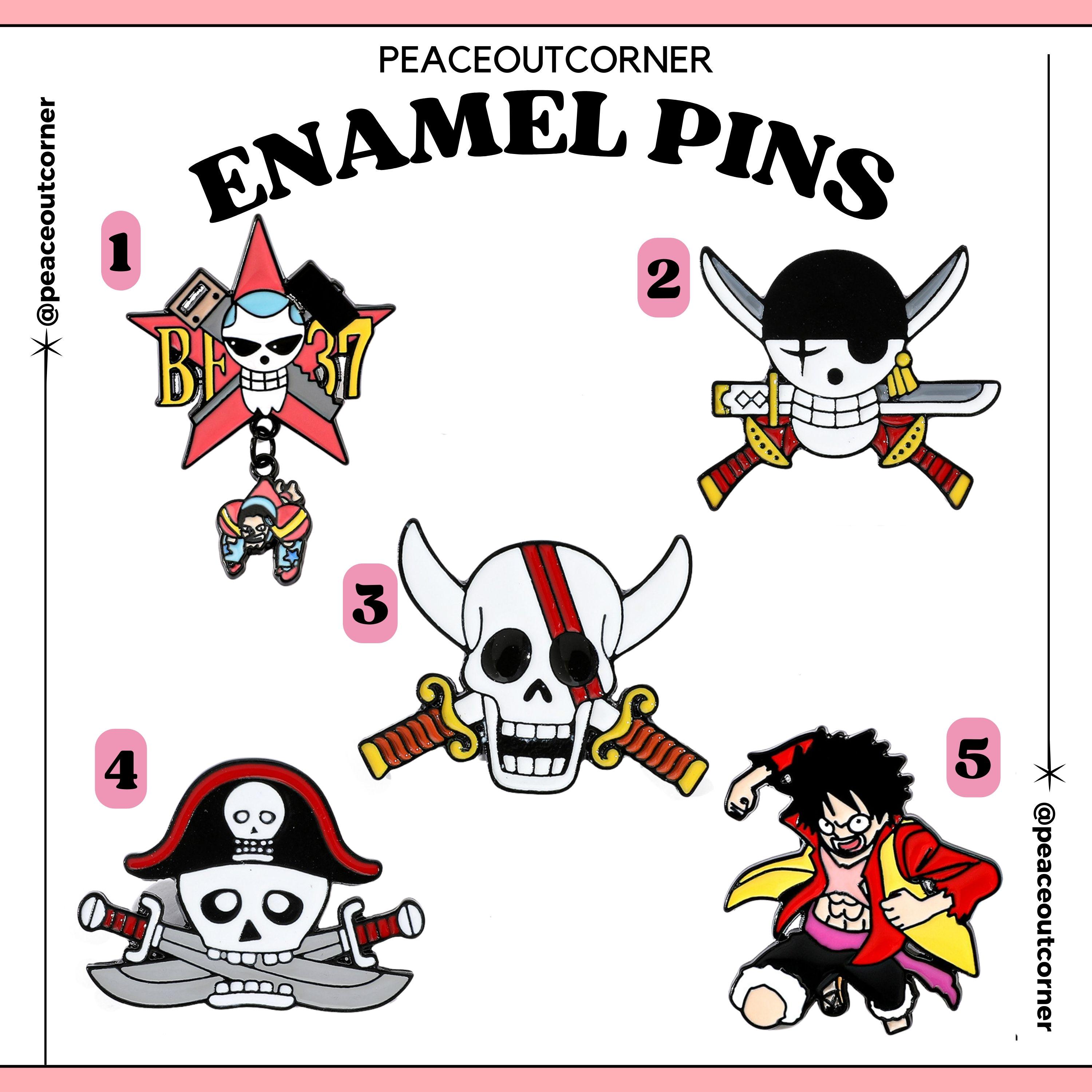 One Piece Enamel Pins Iconic Anime Collectible Badges for Fans for ...