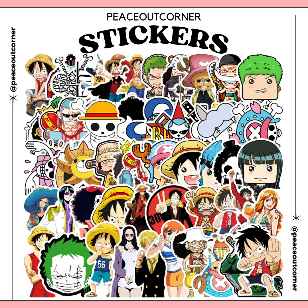 One Piece Vinyl Sticker Epic Anime Decal for Laptops, Water Bottles ...