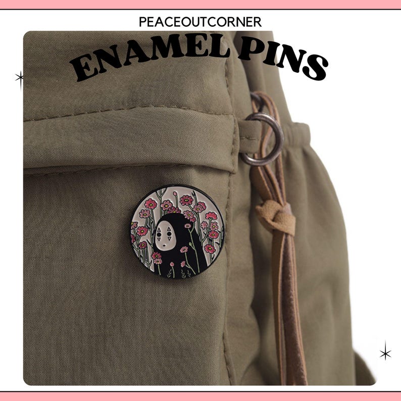 No-face Ghibli Enamel Pin – Spirited Away Anime Lapel Pin - Etsy