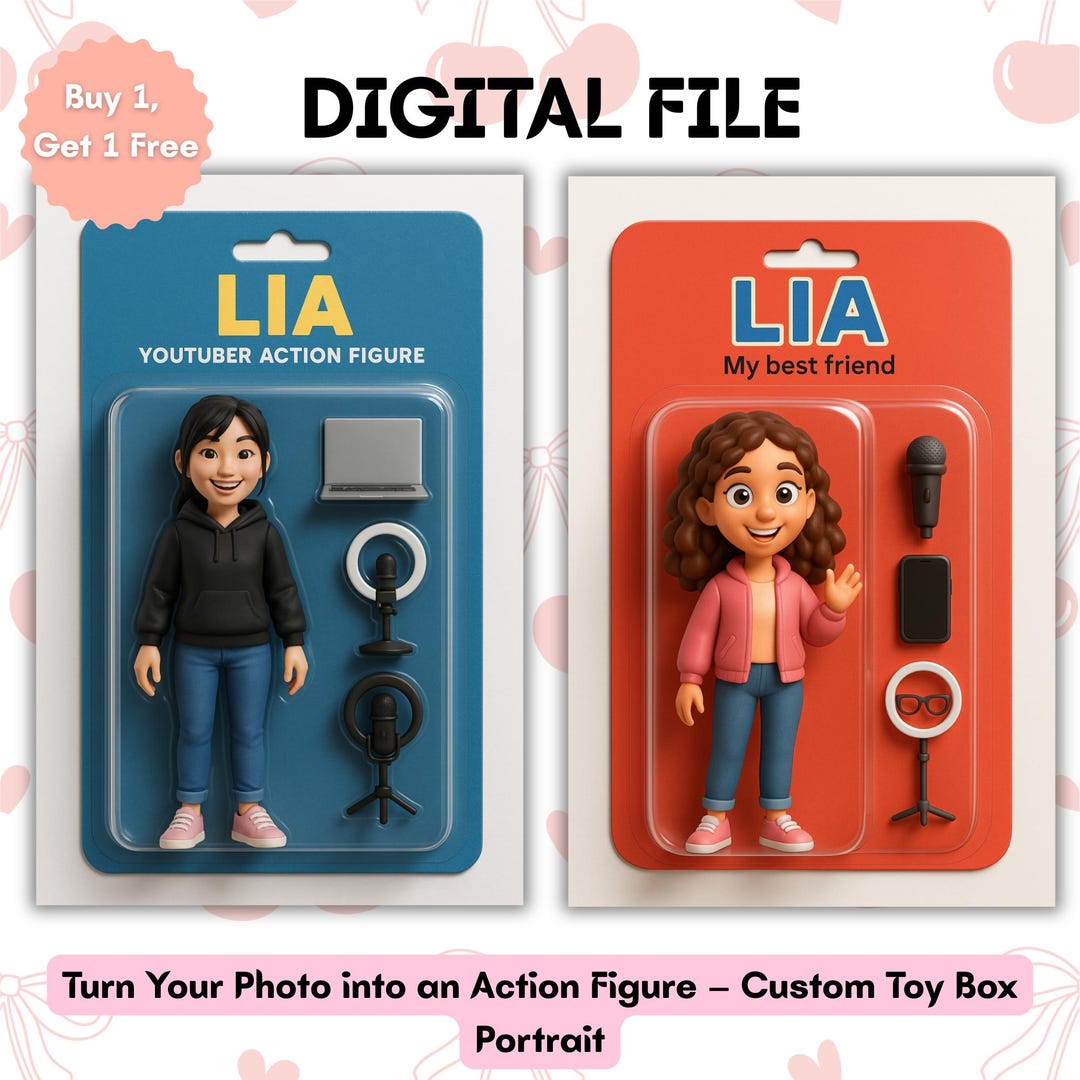 Personalized Figurine Portrait: Custom Character Illustration (digital ...