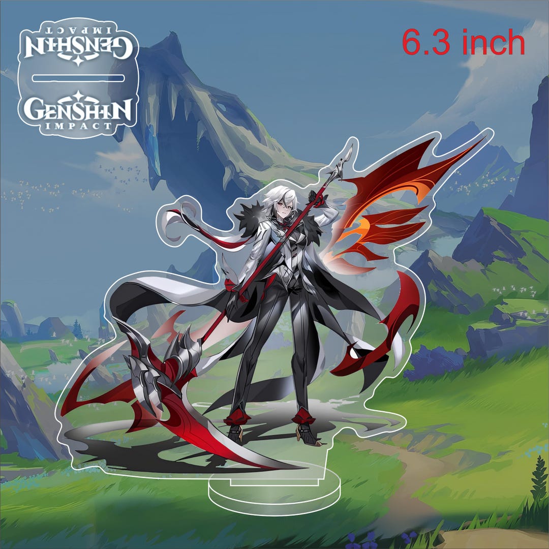 Acrylic Stands Figure Genshin Impact - Arlecchino - Etsy