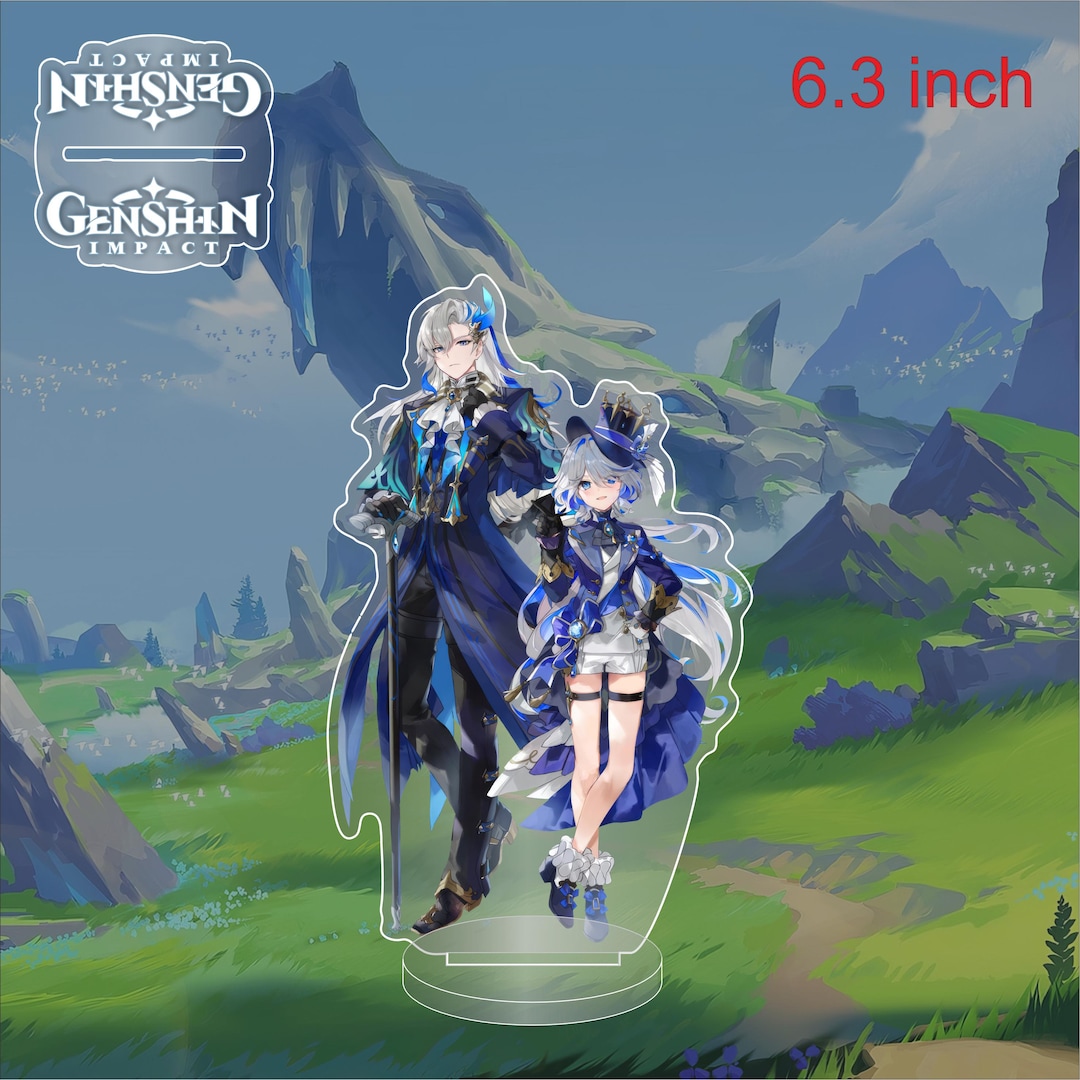 Acrylic Stands Figure Genshin Impact - Furina and Neuvillette - Etsy