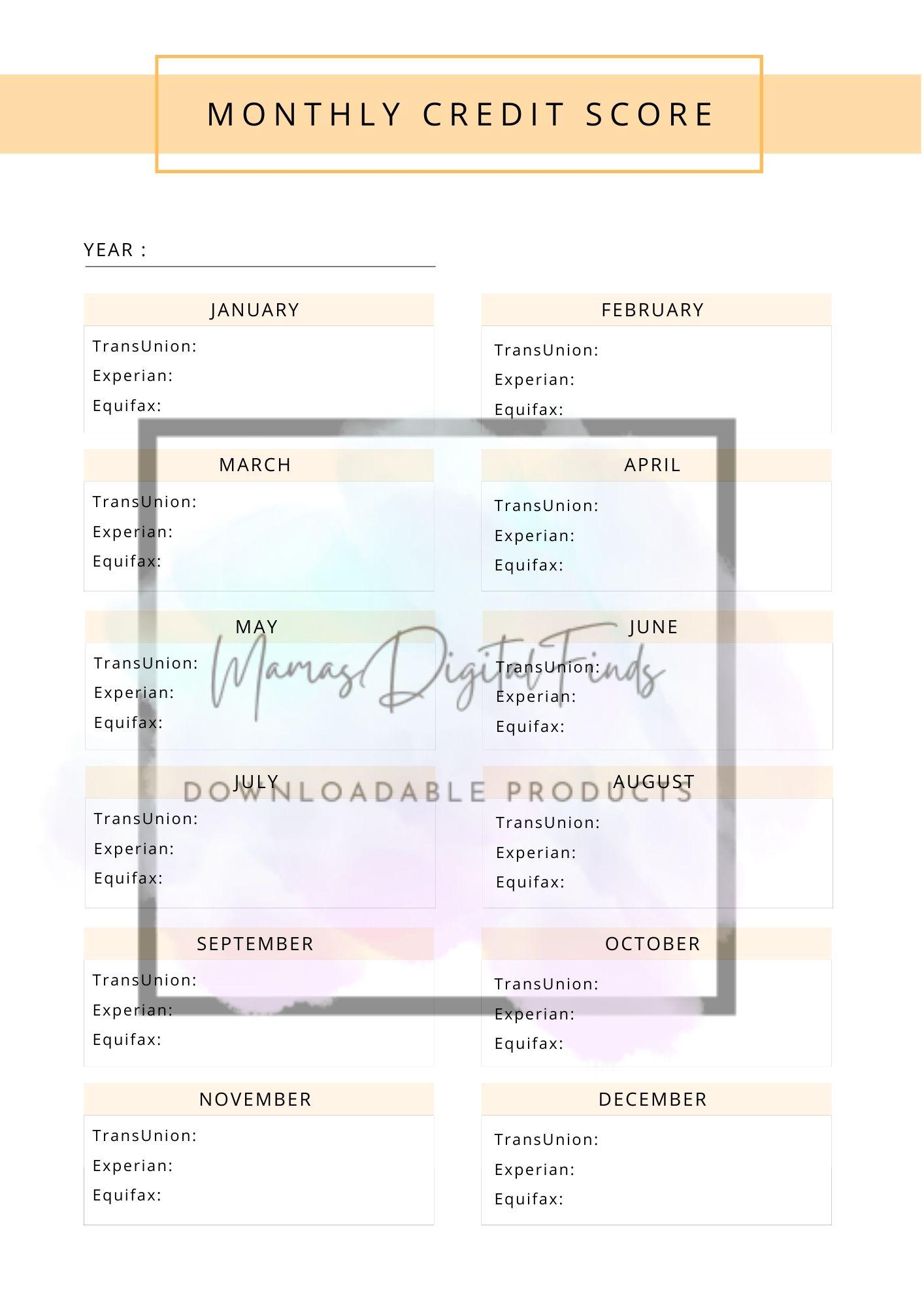 Printable Credit Tracker, College Class Tracker, University Student ...