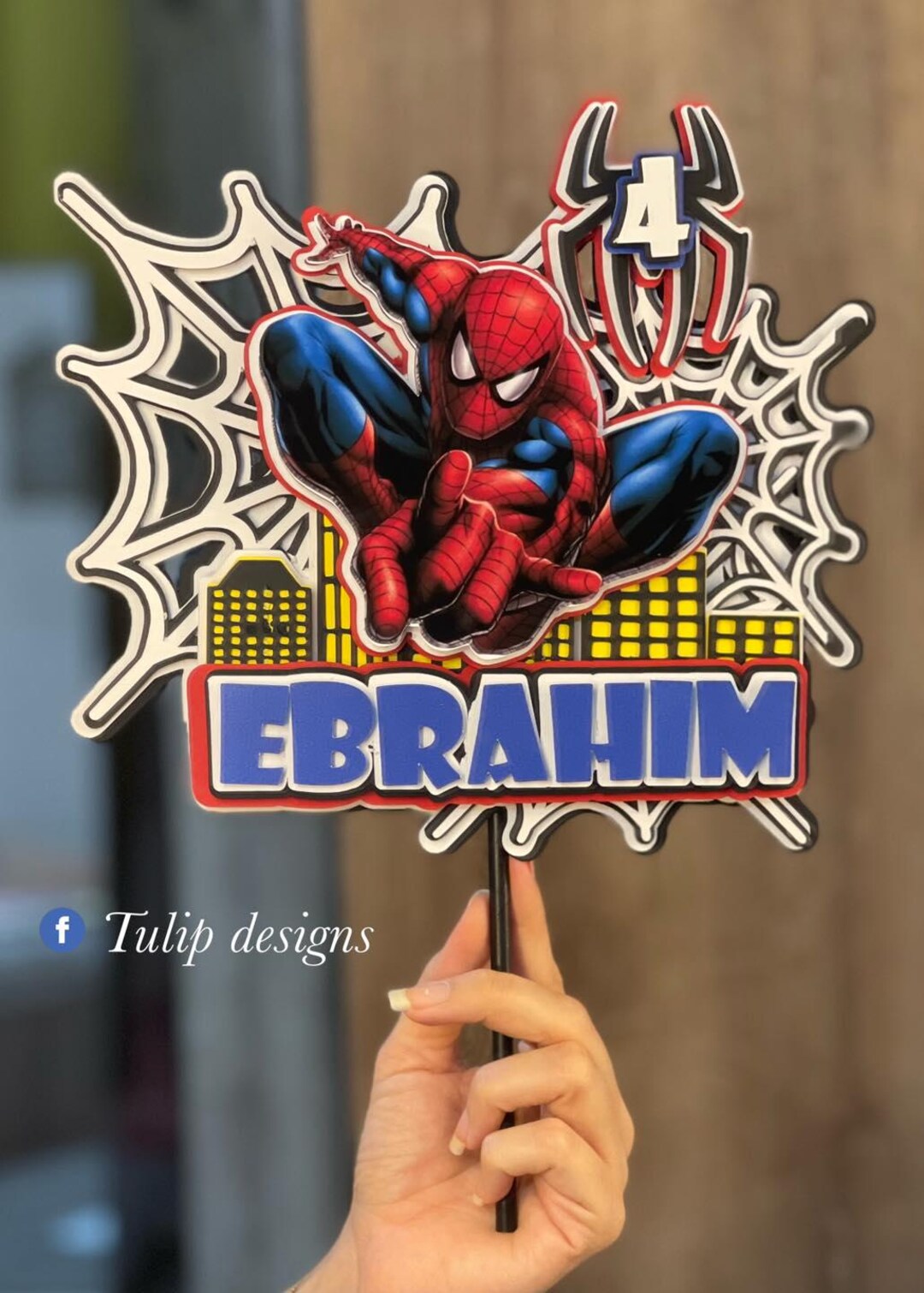 Spider Man Birthday Cake Topper 3D Spider Man Cake Topper DIGITAL SVG ...