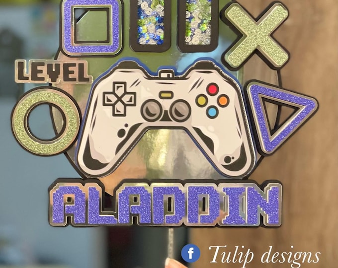 Playstation Cake Topper, Gamer Cake Topper, Video Game Cake Topper,ps5 ...