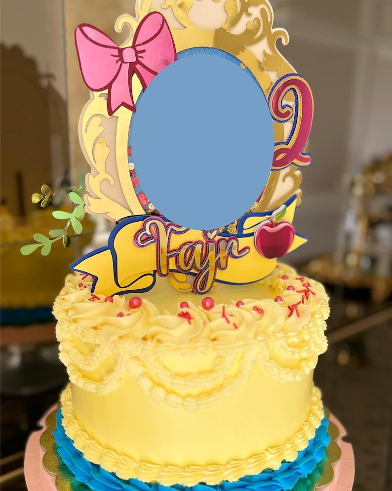 Fairy Tale Princess Cake Topper SVG | 3D Party Cut File (digital) - Etsy