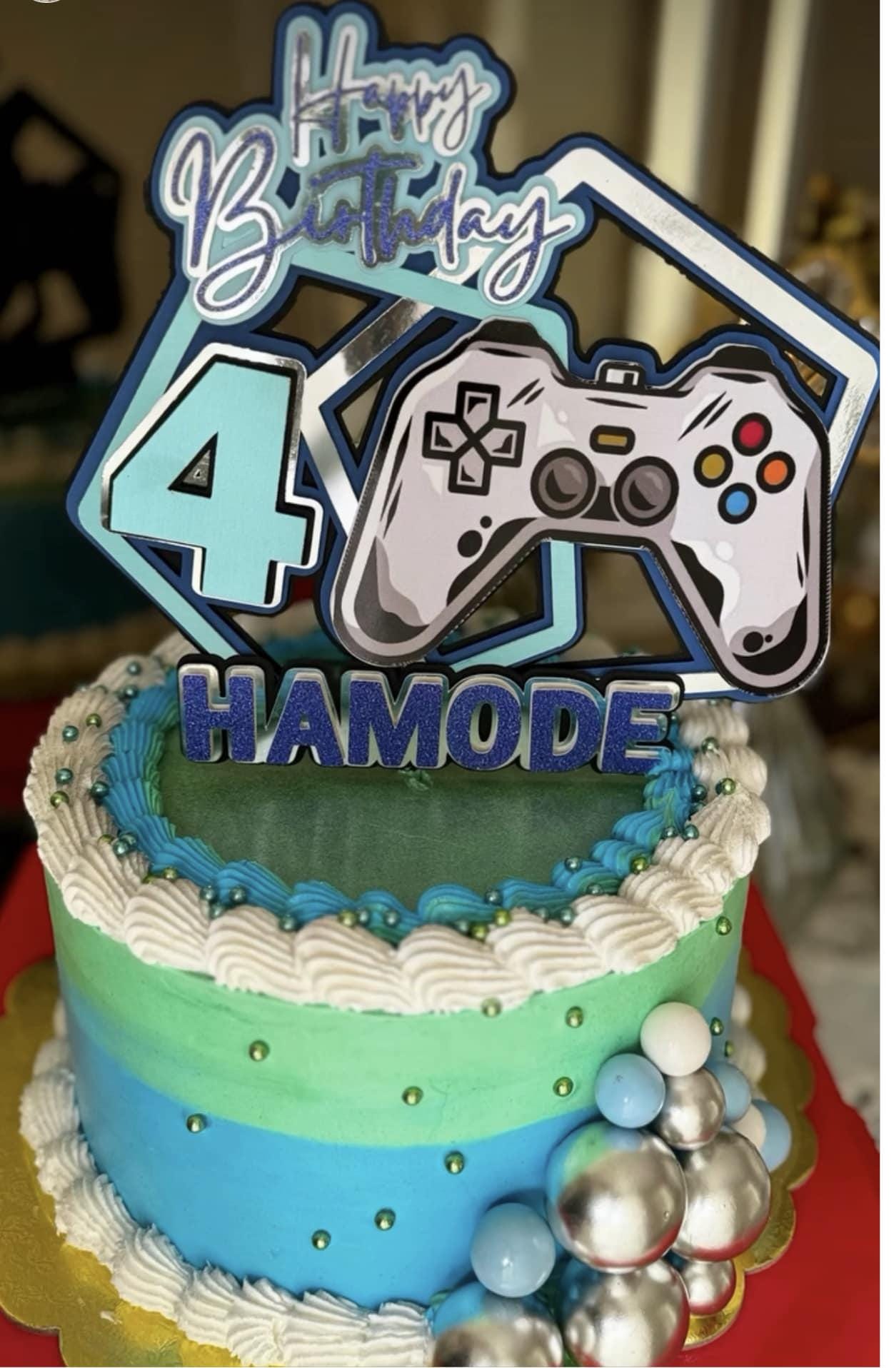 Playstation Birthday Cake Topper SVG | 3D Gamer Party Decor - Etsy