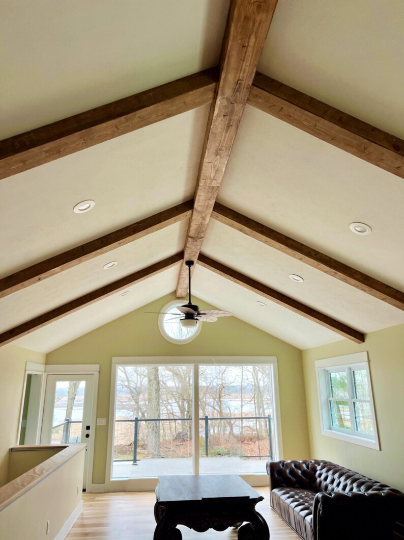 Ceiling Box Beams Non-distressed Modern Wood Beams Sleek & Easy DIY ...