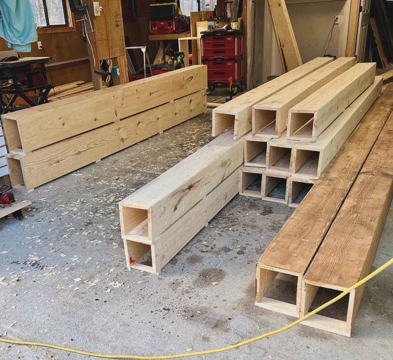 Wood Box Beams Hand Hewn Distressed - Etsy