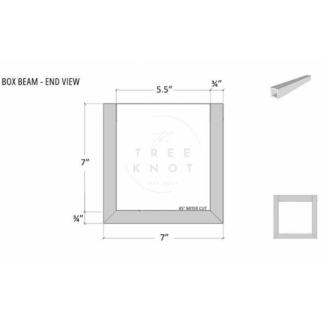 14ft. Modern Ceiling Box Beams Non-distressed, Clean, Sleek Design Easy ...