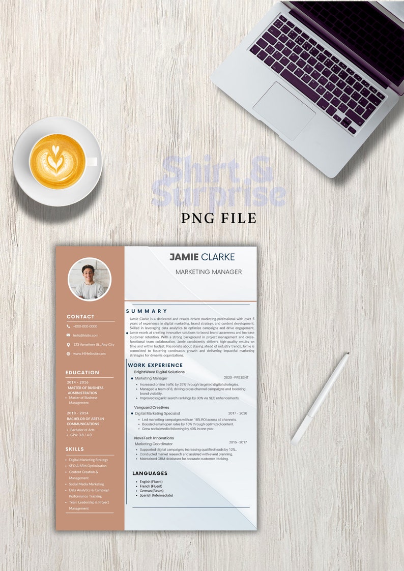 Canva Resume Template , Resume Template 1 , PDF File for Editing in ...